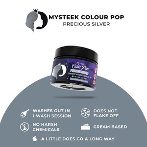 Kooky's Kloset | Hair | Mysteek Naturals Color Pop Precious Silver ...